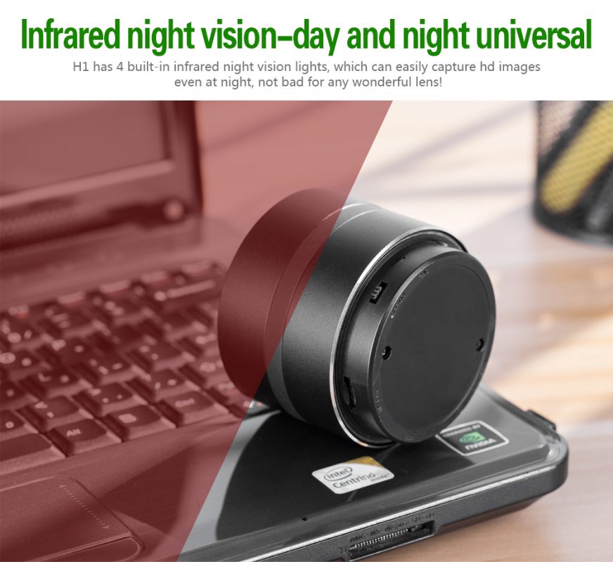 HD 1080P Mini Wi-Fi Hidden Camera Wireless Bluetooth Speaker Video ...
