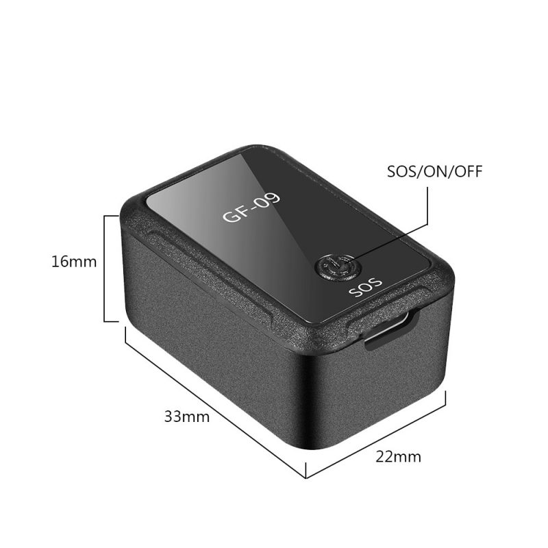 GF09 GPS Locator Older Child Loss Locator Mini Magnetic Car Alarm GPS ...
