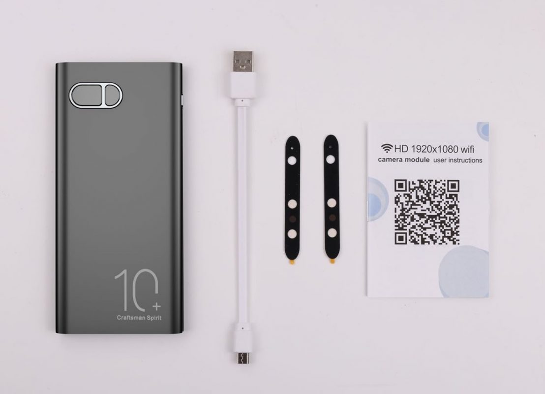 4K Portable WiFi Hidden Power Bank Camera with Motion Detection, Night ...