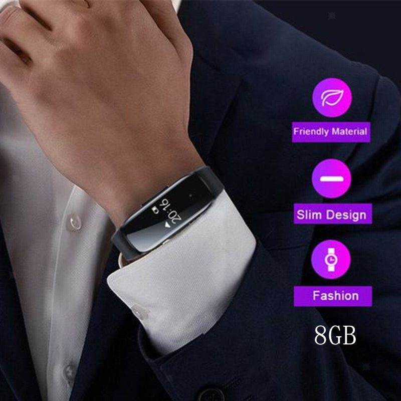 Spy Voice Recorder Hidden Smart Watch Bracelet 1080P Camera Voice Video ...